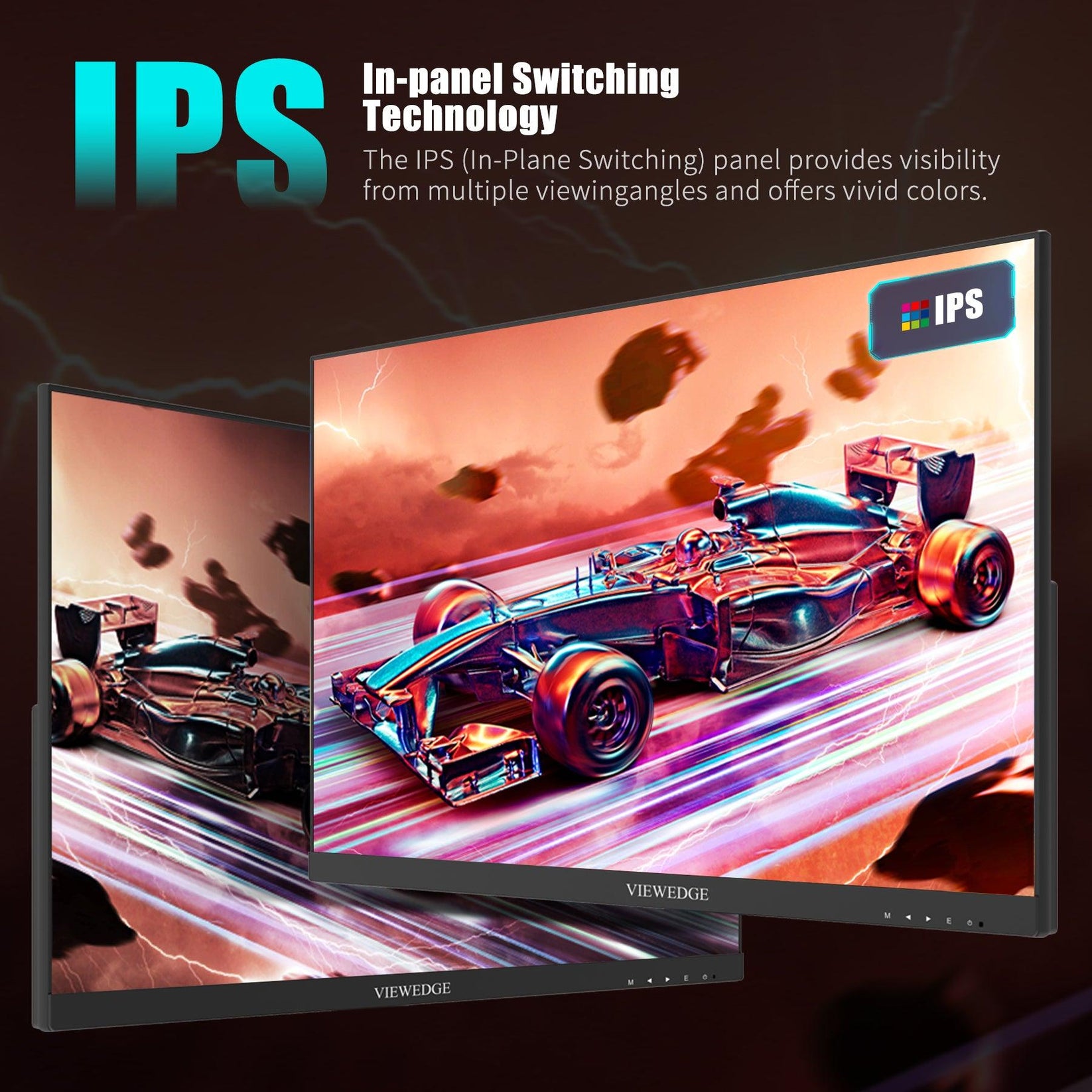 Viewedge CS24FK - 24 Inch Gaming Monitor 1080P IPS 165hz with HDR