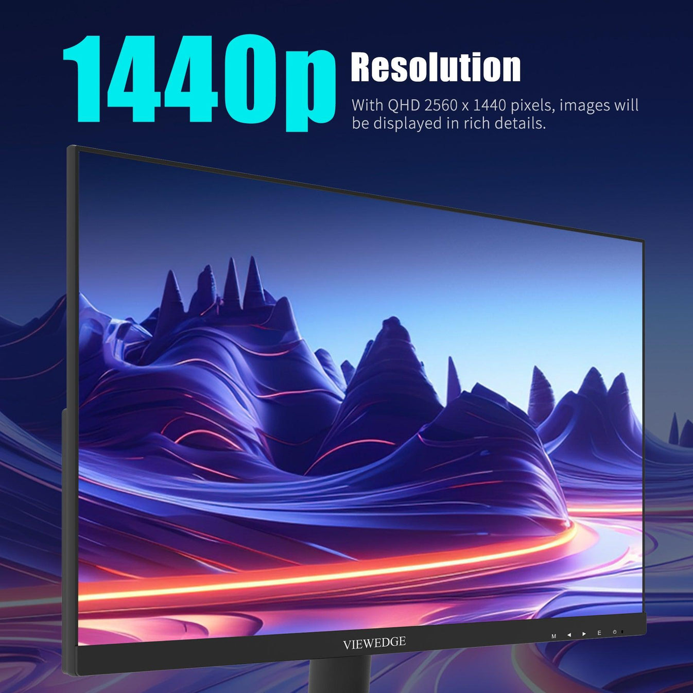 Viewedge CS27QK - 27 inch 1440p QHD 165Hz IPS Gaming Monitor with HDR 10