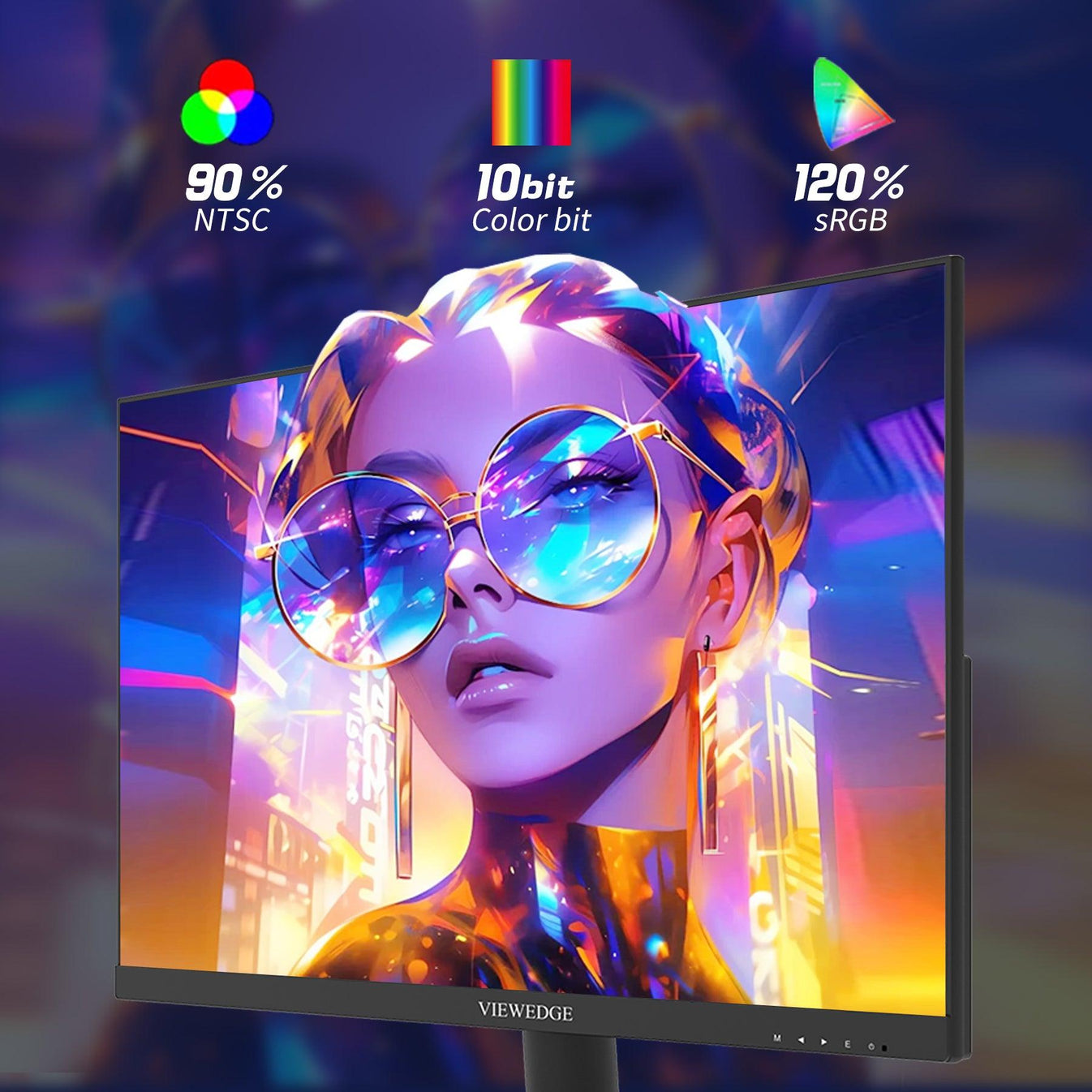 Viewedge CS27QK - 27 inch 1440p QHD 165Hz IPS Gaming Monitor with HDR 10