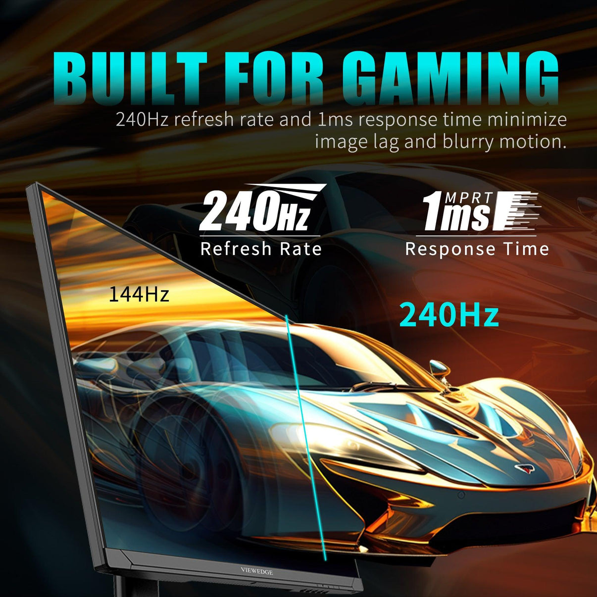 CS27QM - 27 Inch Gaming Monitor QHD 240hz – Viewedge